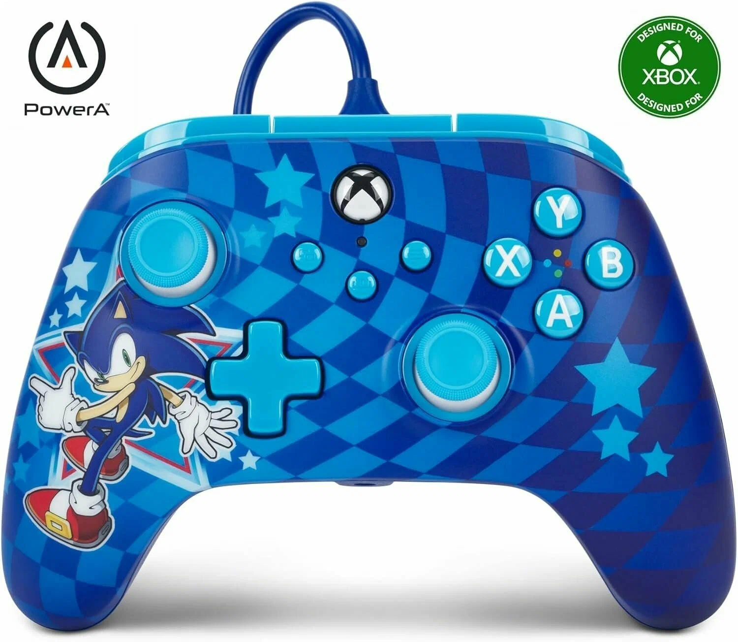 Проводной усиленный геймпад PowerA официальная лимитированная версия Sonic, лицензирован для Xbox