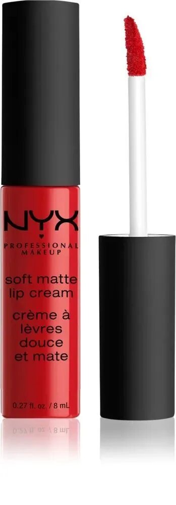 NYX Professional Makeup Soft Matte Lip Cream - легкая матовая жидкая помада / 01 Amsterdam 8 ml