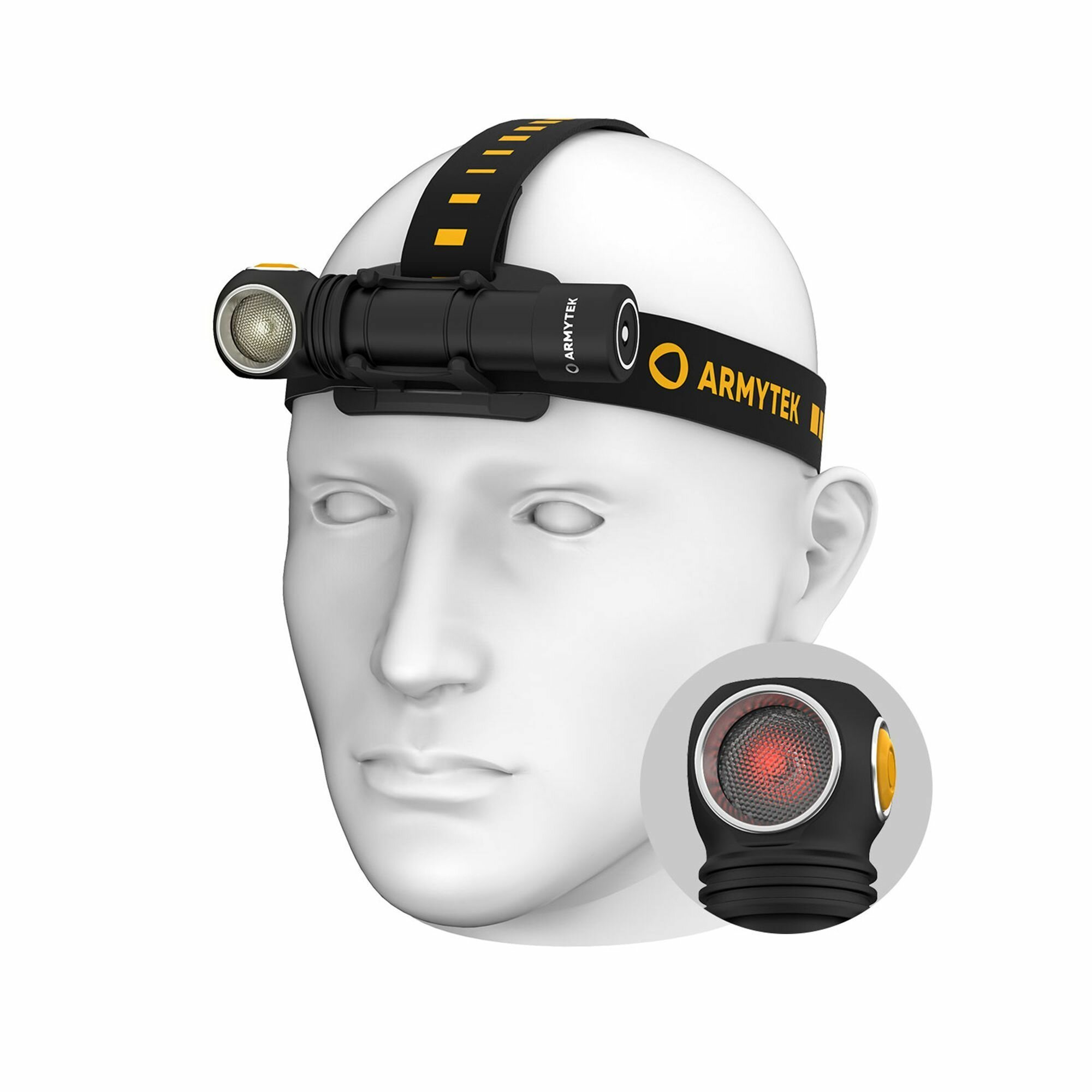 Фонарь налобный Armytek Wizard C2 WR Magnet USB (теплый и красный свет) F06901W