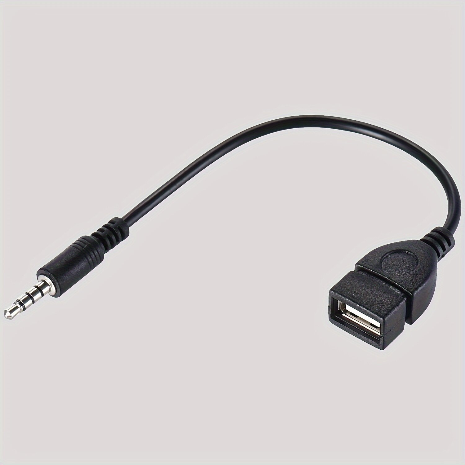 Адаптер 3.5 мм (M) - USB 2.0 (F) для AUX-порта автомобиля, только для авто с MP3-декодированием