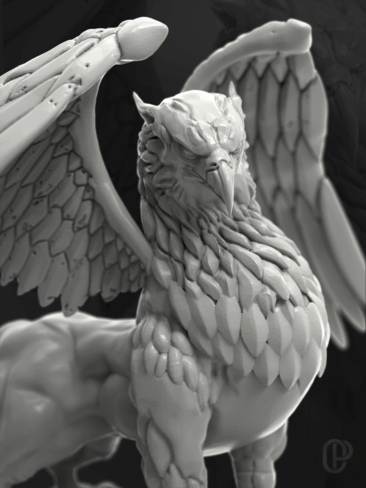 Миниатюра Грифон / Griffin - Мистические создания (73мм)