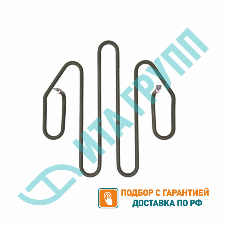ТЭН блинницы 2500W, клеммы под разъем, межосевое расстояние 195мм, L300х290х70мм, 220V (ATS.03.500.000) для ATESY, 201025