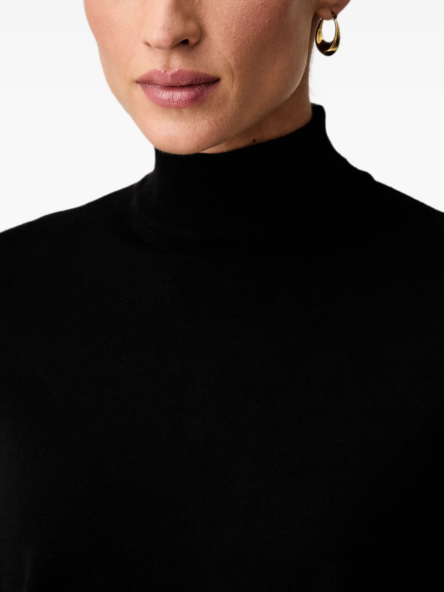 Свитер TRUSSARDI High-neck embroidered-logo sweater, размер 42 — фото 1