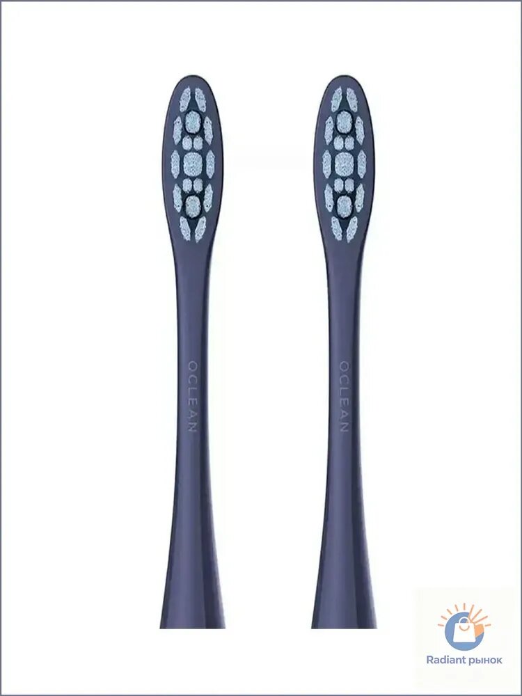 Премиальные насадки для Oclean PW05, синие, 2 штуки, качественный комплект-514bei