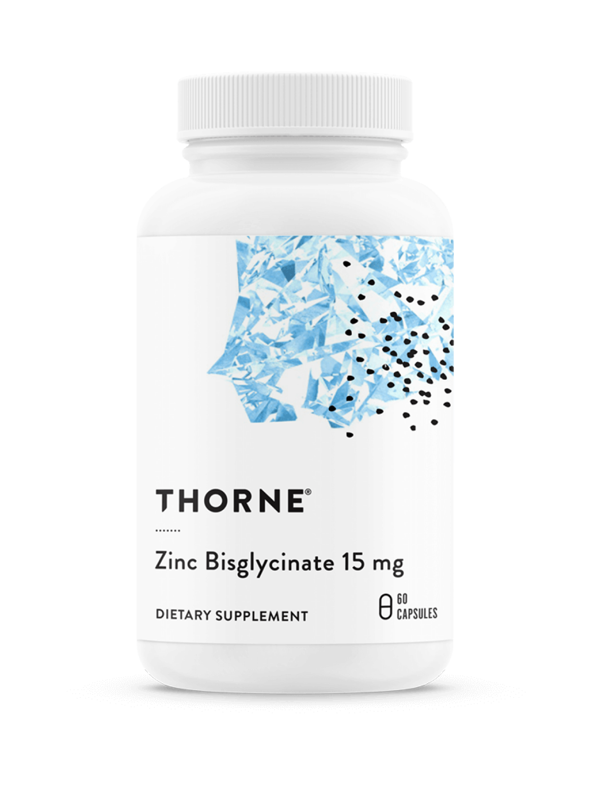 Бисглицинат цинка 15 мг, Zinc Bisglycinate 15 mg, Thorne Research, 60 капсул
