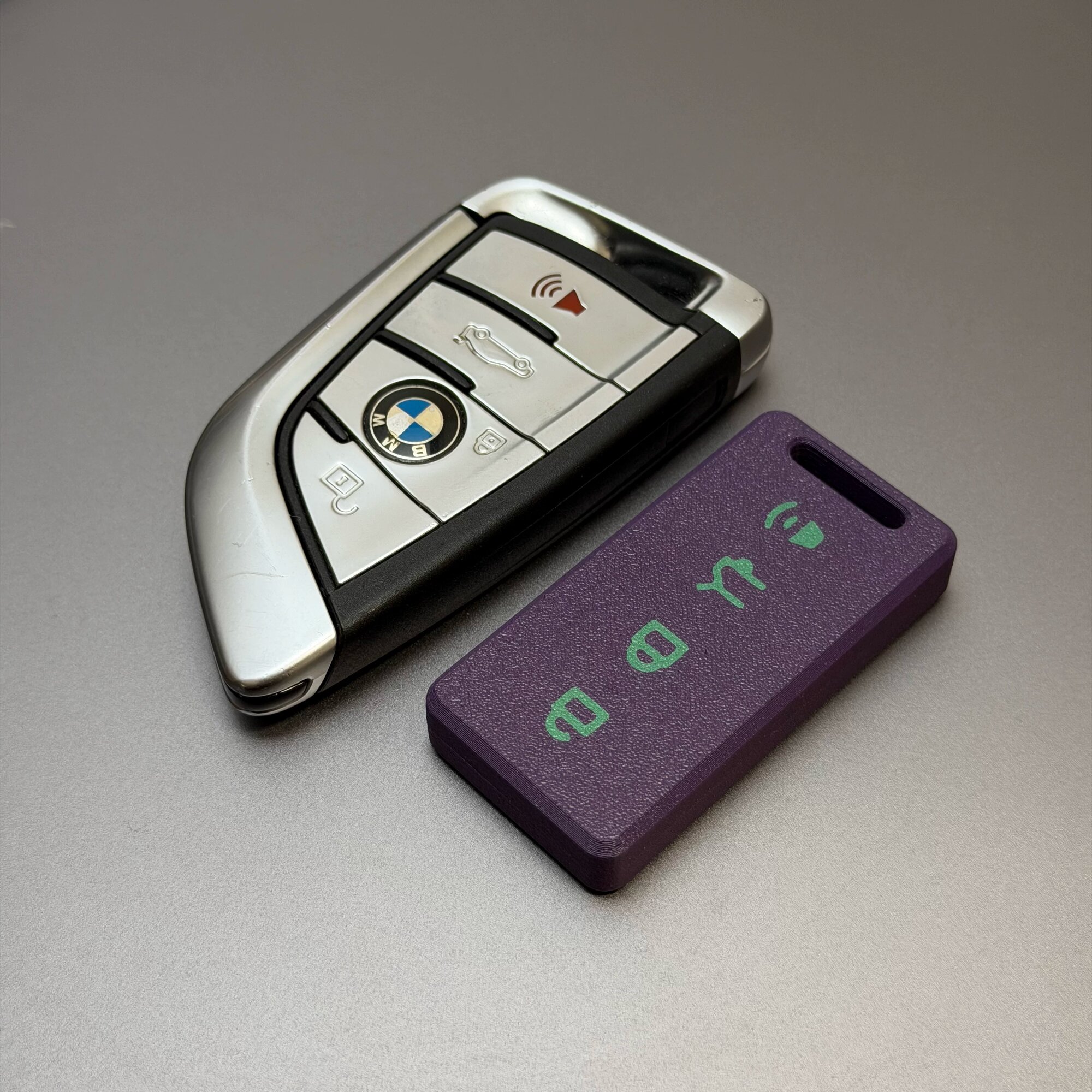 Ключевой чехол для BMW F-платформы с фиолетово-зеленым логотипом BMW, легкий и компактный для моделей 3, 5, 7 серии и