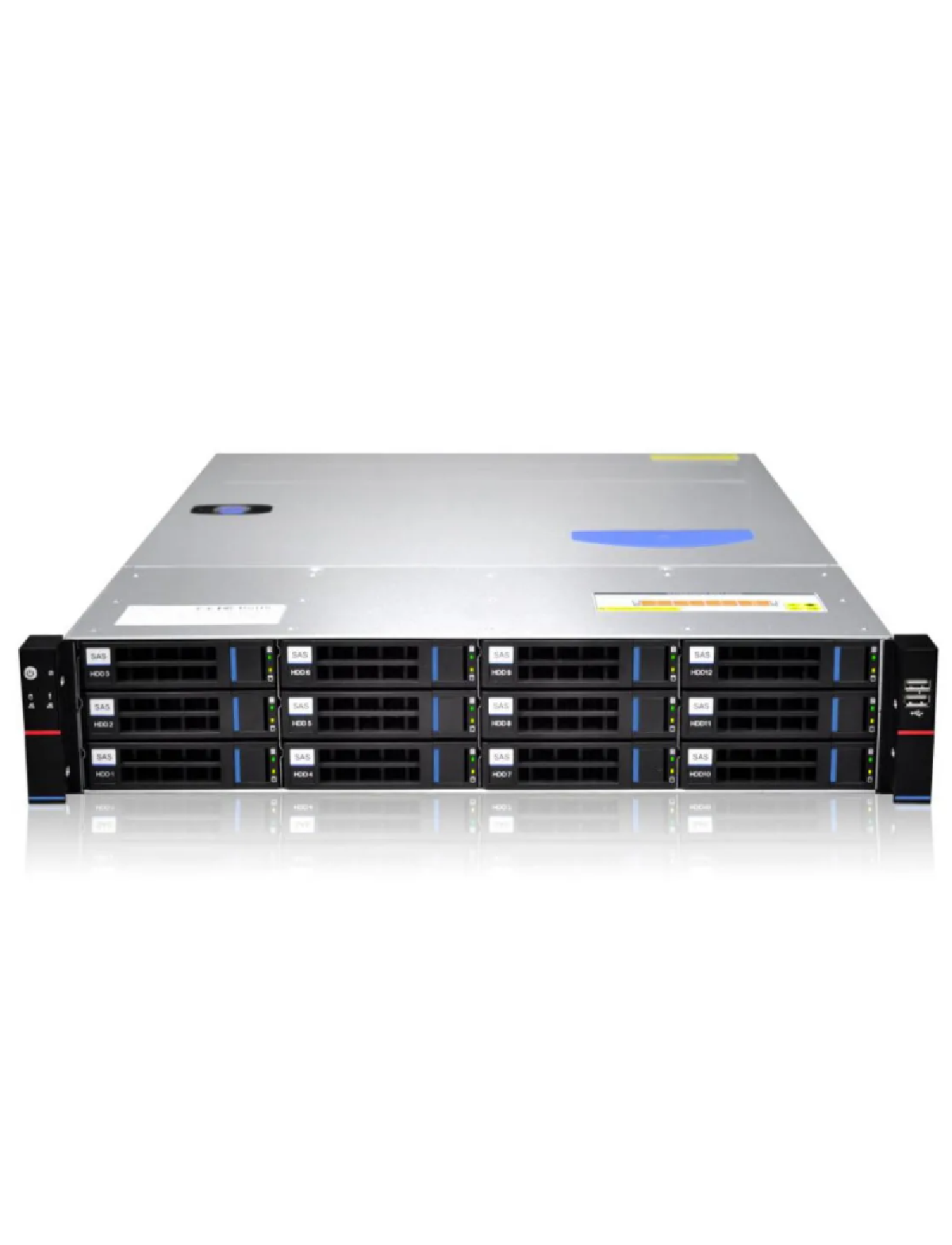 Корпус серверный 2U Gooxi RMC2112-670-HS-D 12x 3.5" (2.5"); 2x 2.5" rear SAS/SATA, 1300W