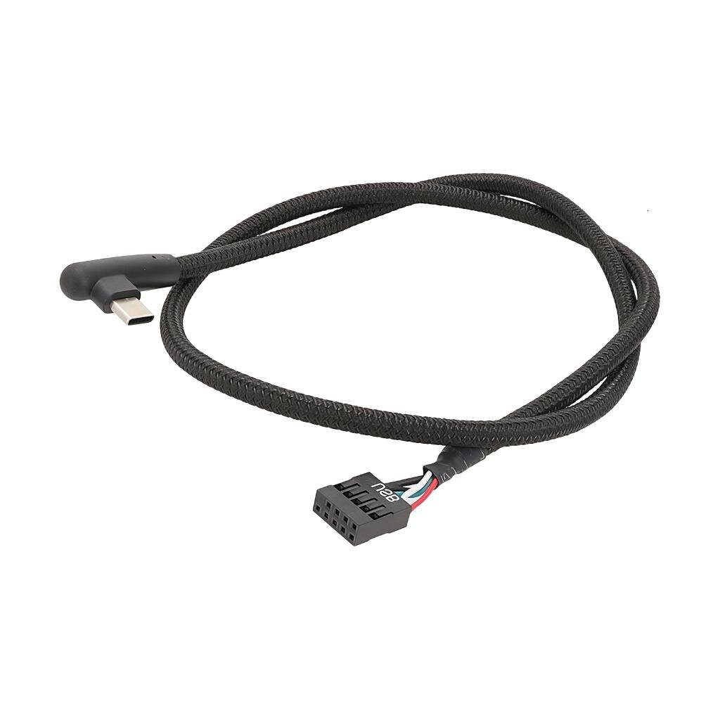 USB 9 Pin (мама) на Type-C (папа) в тканевой оплётке