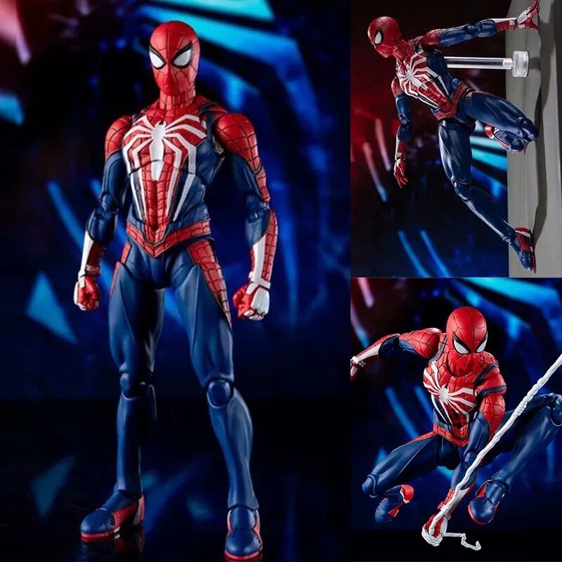 Коллекционная фигурка Iron Spider-Man от SHF: Суперподвижная модель для любителей Marvel PS4 Человек-Паук