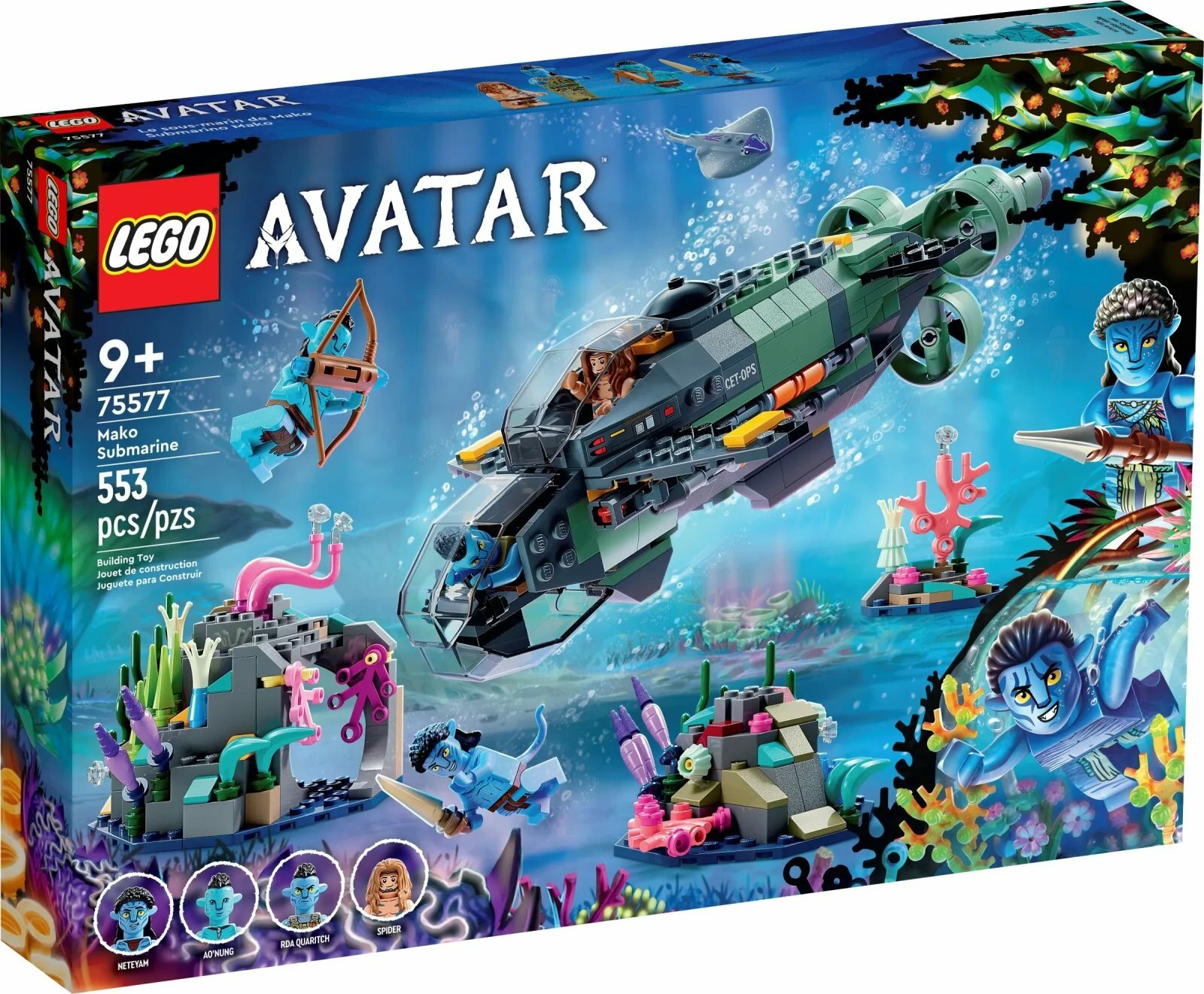 Конструктор LEGO AVATAR 75577 Подводная лодка Мако