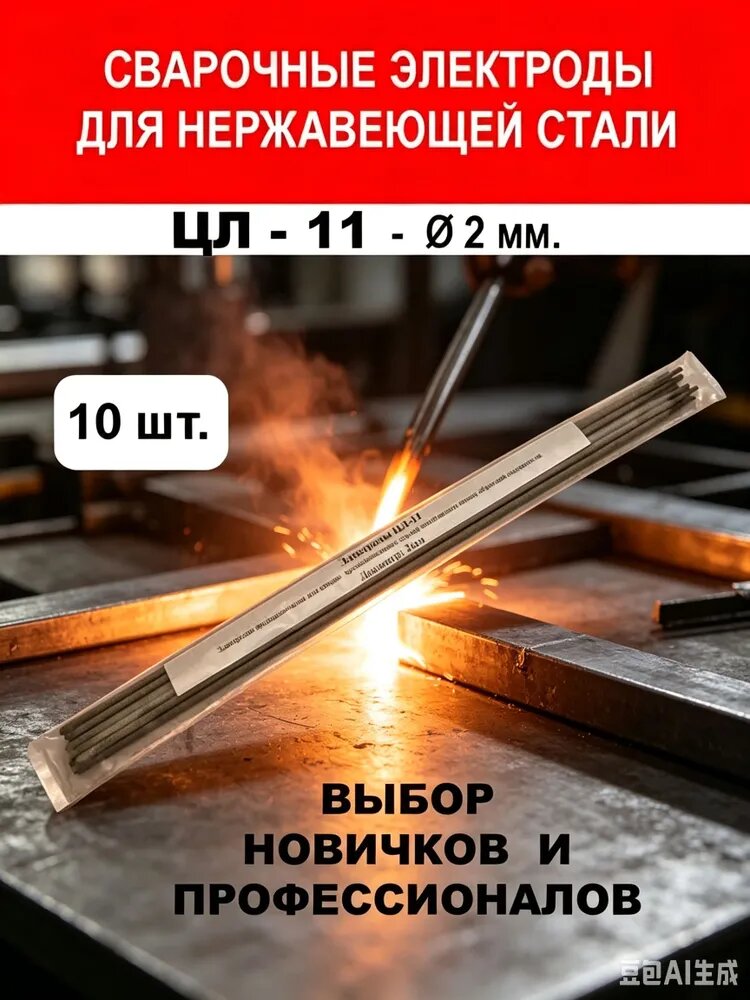 Электроды по нержавейке ЦЛ-11, 3мм, 10шт
