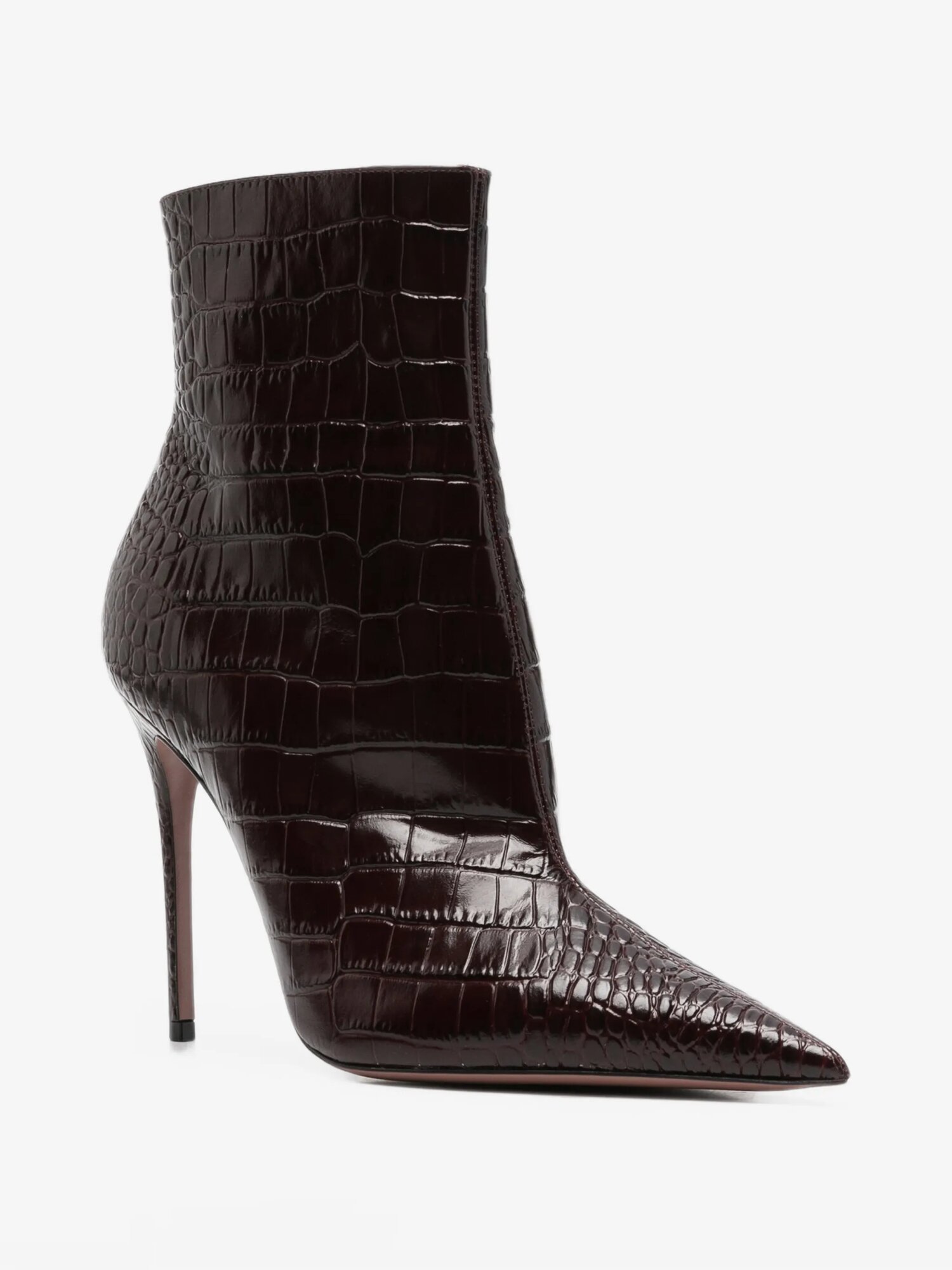 Ботинки PARIS TEXAS Croc-effect Vera ankle boots, размер 40, красный — фото 1