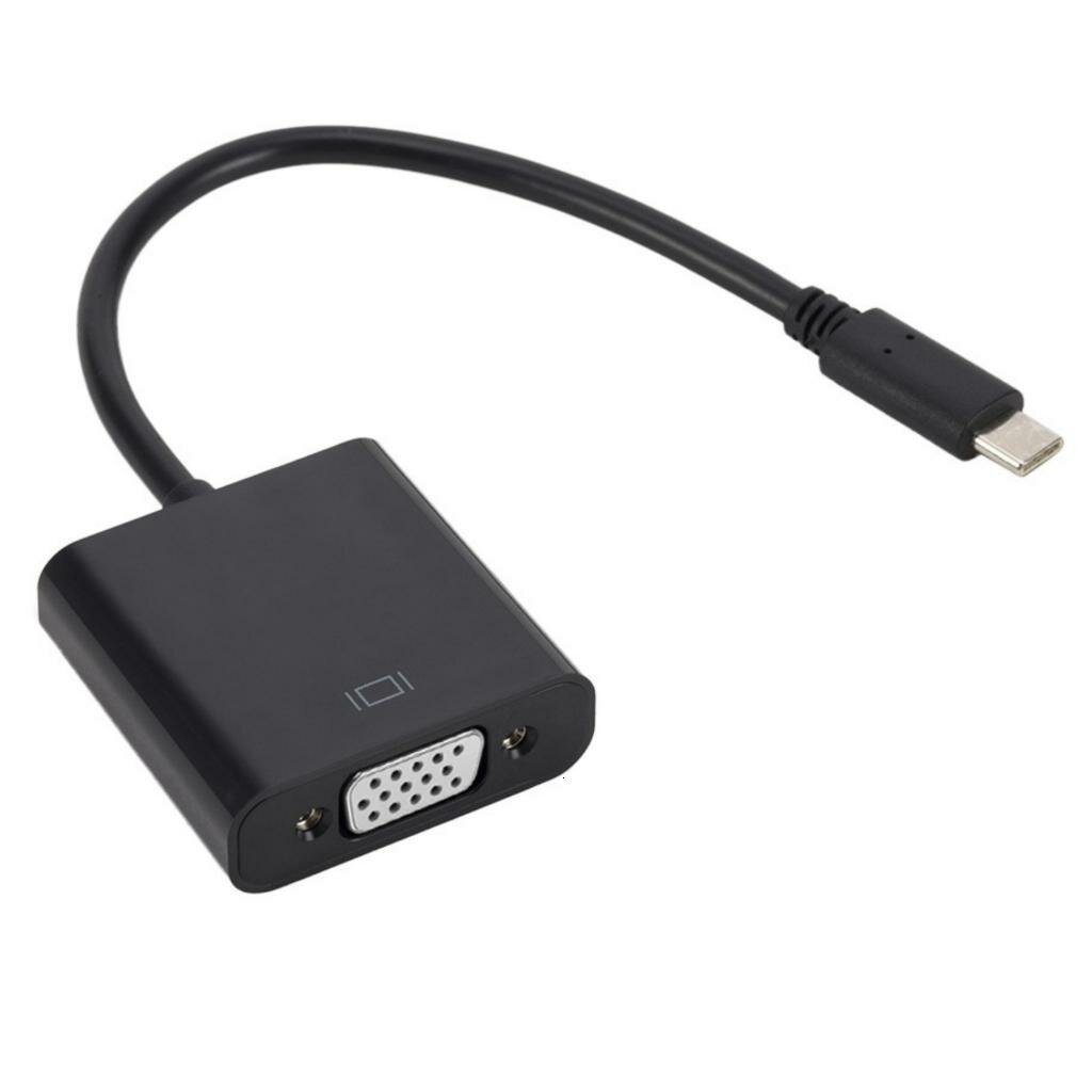 USB3.1 Type C — VGA адаптер-кабель, Черный