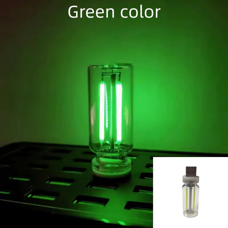 Зеленый LED ночник AITHEA круглый