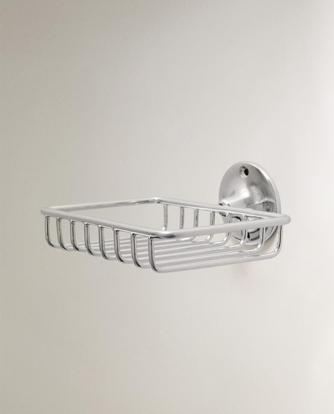 Мыльница ZARA HOME настенная металлическая l43514105, серебристый, 5.5 x 12 x 13 см 3514/105/808-99