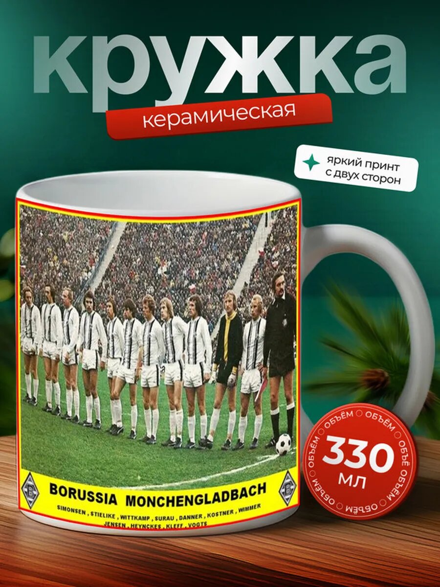 Кружка Боруссия Мёнхенгладбах футбольная команда 16,