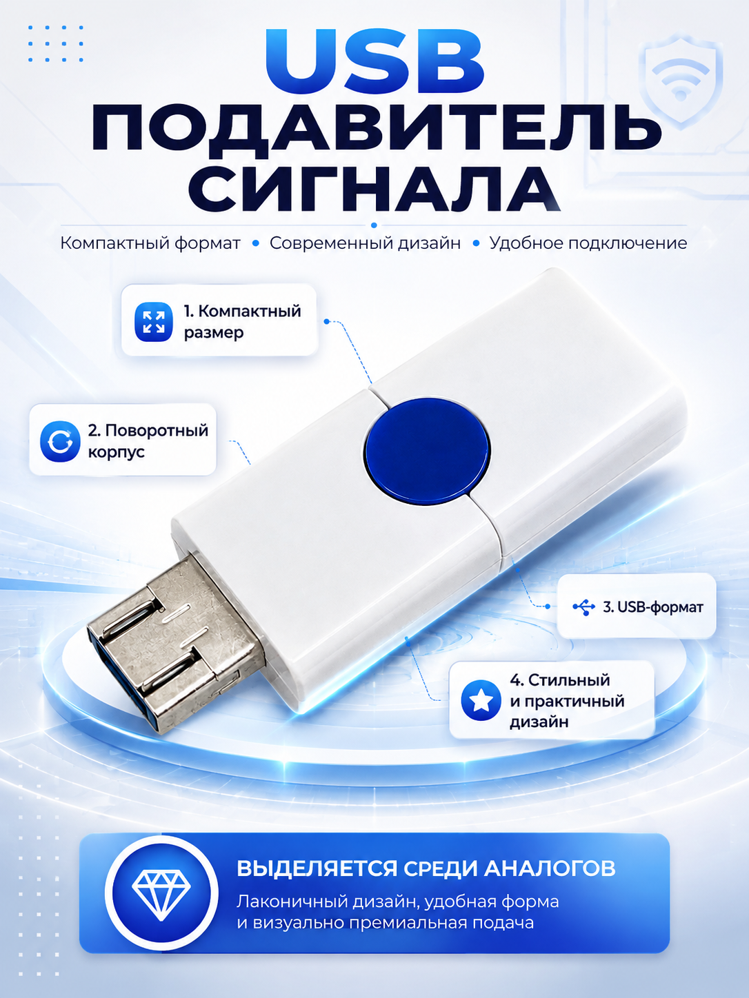 USB GPS-детектор сигнала USB-флэш-драйвер Без GPS-позиционирования GPS-детектор