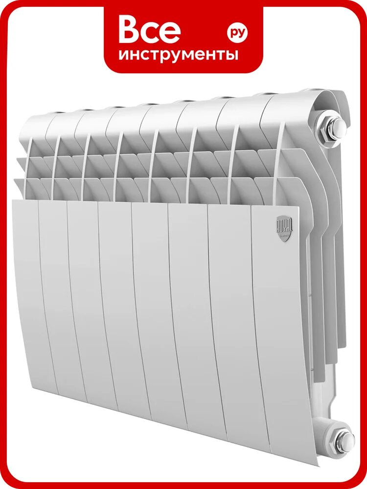Биметаллический радиатор ROYAL THERMO BILINER B 350 белый, 8 секц. НС-1682241