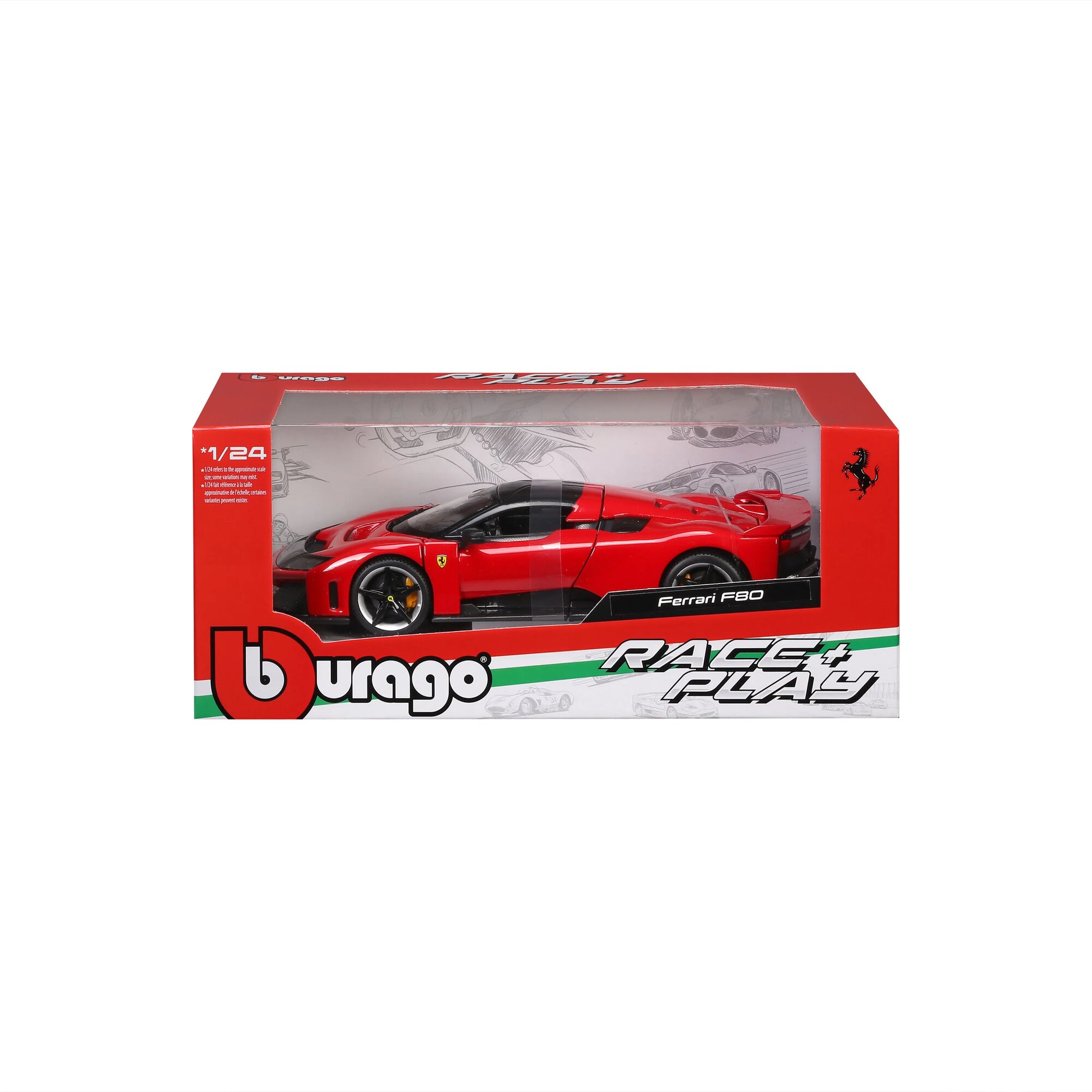 Bburago Ferrari F80 Supercar 1:24 Красный, Red