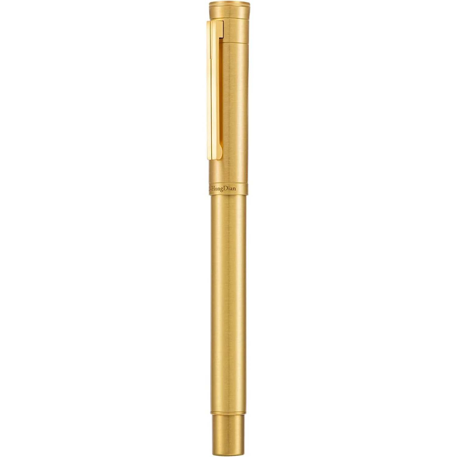 Перьевая ручка Hongdian 1861 из латуни, изогнутое перо EF/F/M F 0.5mm, Only One Pen