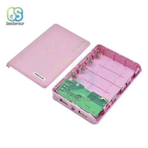 Внешний аккумулятор розовый Power Bank