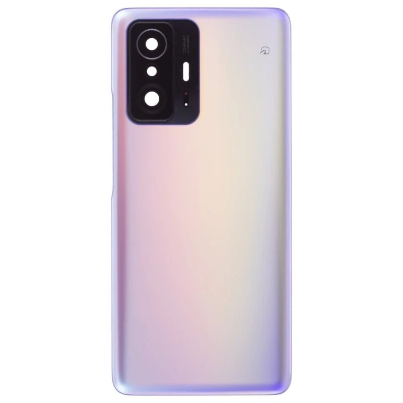 Задняя крышка для Xiaomi 11T (21081111RG) (голубой) (в сборе со стеклом камеры) (ORIG100)