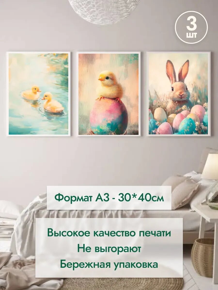 Постеры интерьерные А3 на стену