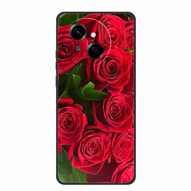 Чехол для телефона Tecno Spark 40C 6,67 дюйма, черный силиконовый мягкий чехол Красный, B06. CH.105