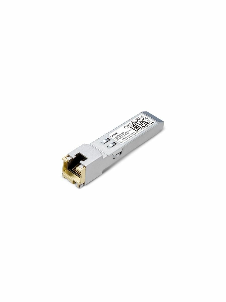 Трансивер TP-LINK SM331T 1000BASE-T RJ45, медный трансивер 1000 Мбит/с RJ45, Plug and Play подключение к SFP-слоту, дальность до 100 м (по кабелю