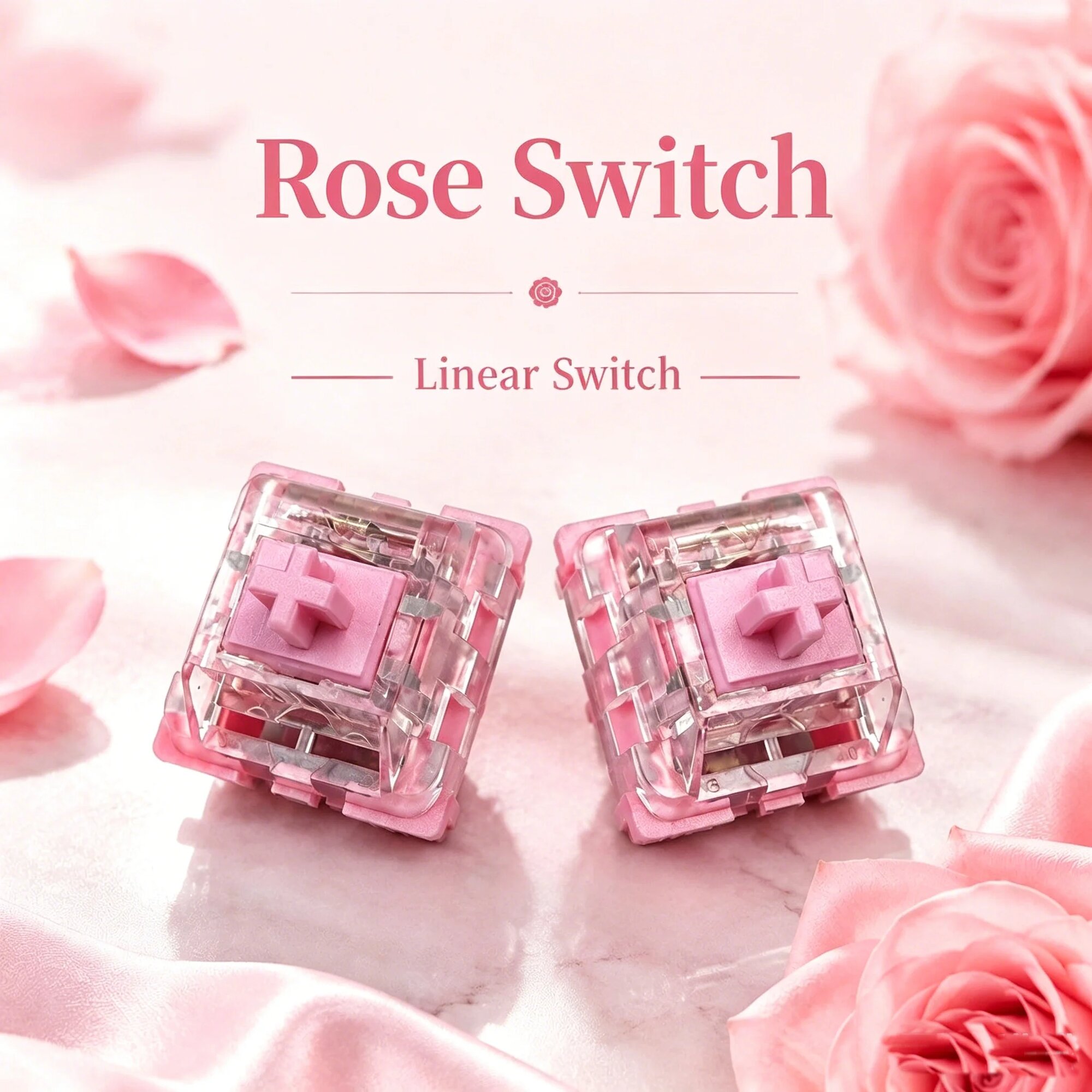 Переключатели KTT Rose для механических клавиатур 10 PCS
