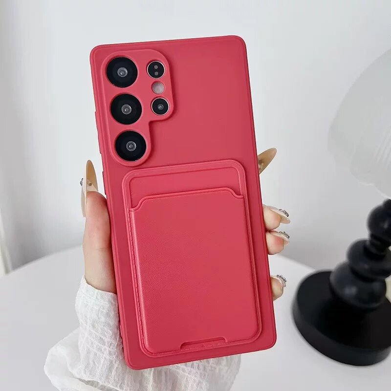 Защитный чехол для iPhone 17 Pro с одним слотом для сим-карты, клюквенный красный цвет, 1 слот для карты