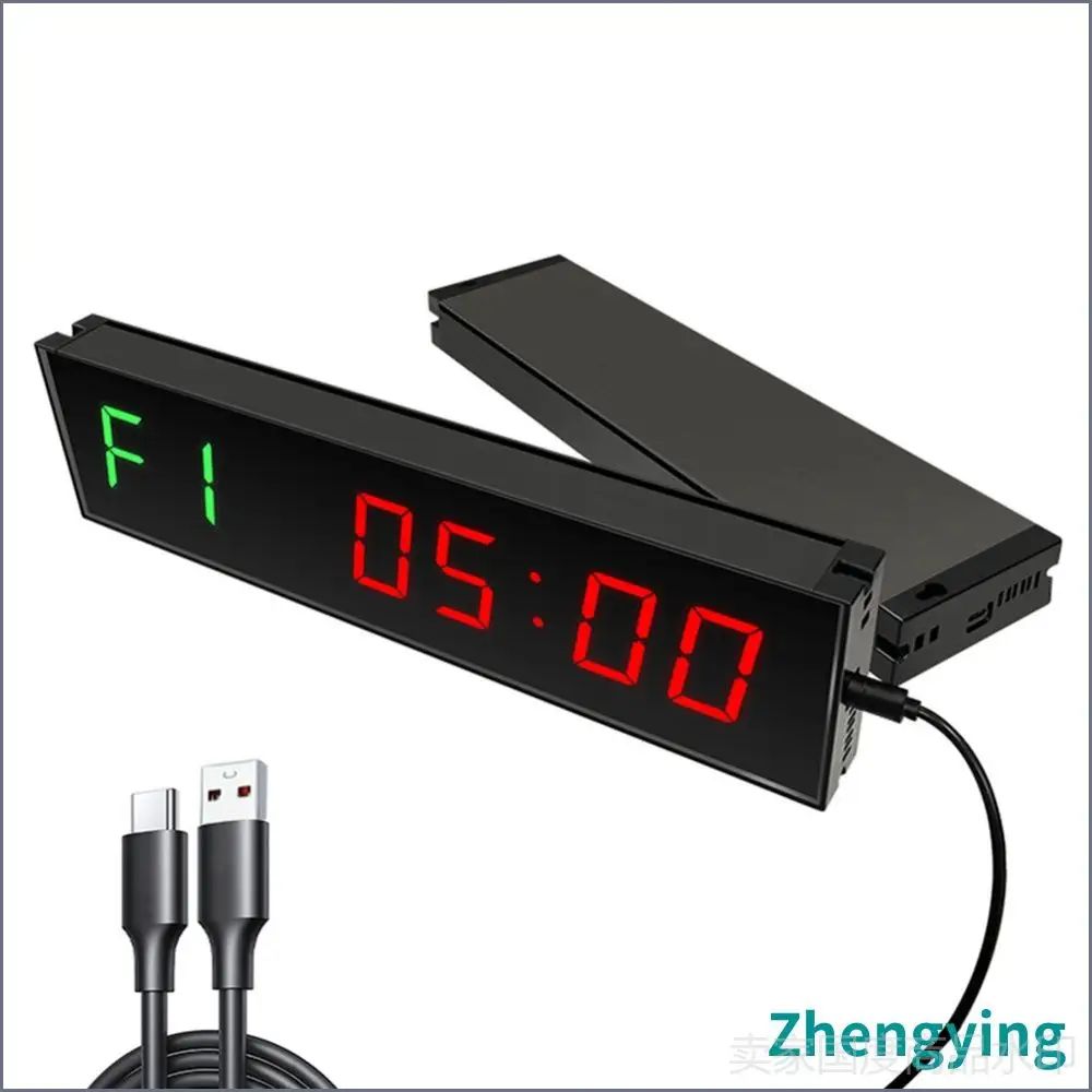 YS-901 LED-таймер 6-разр, фитнес, прямой/обратный отсчёт, тайм-ауты, ДУ