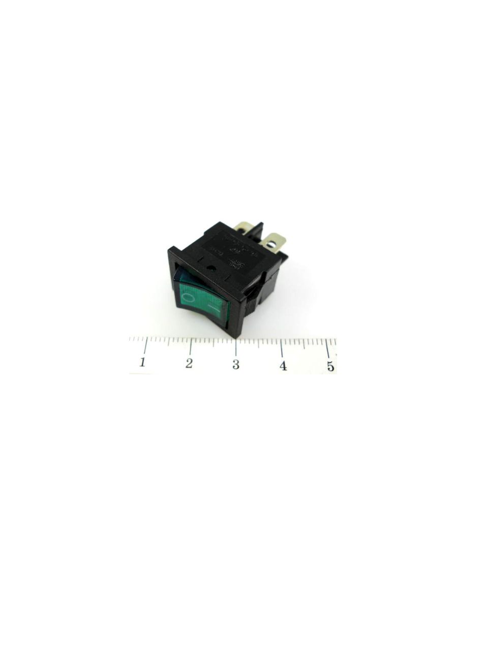 Переключатель 21*15 MIRS-201(A) (SWR-7201-C) 4выв. с подсв зеленый