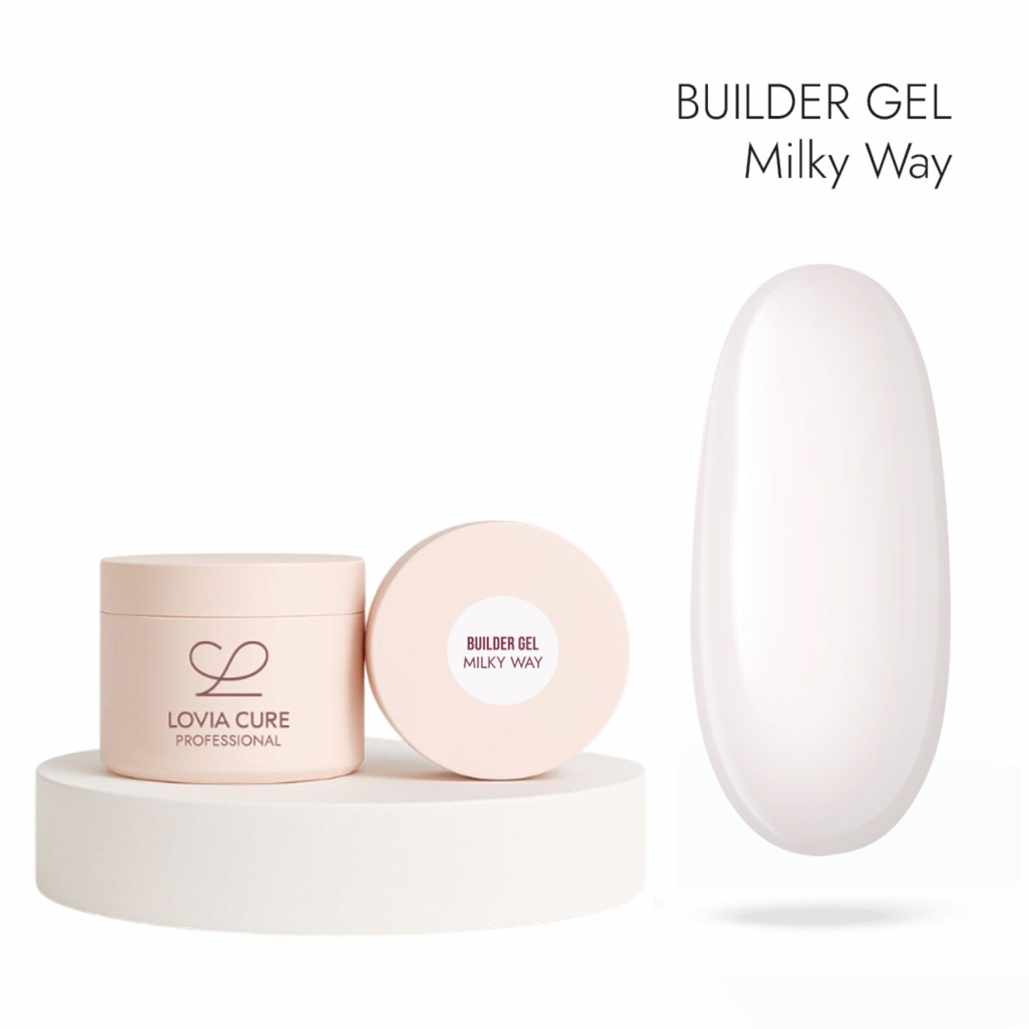 Моделирующий гель молочный LOVIA CURE Builder Gel Milky Way 15 мл