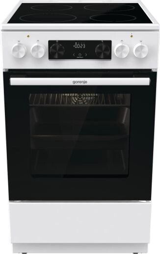 Плита Электрическая Gorenje GEC5C61WG белый стеклокерамика (без крышки)