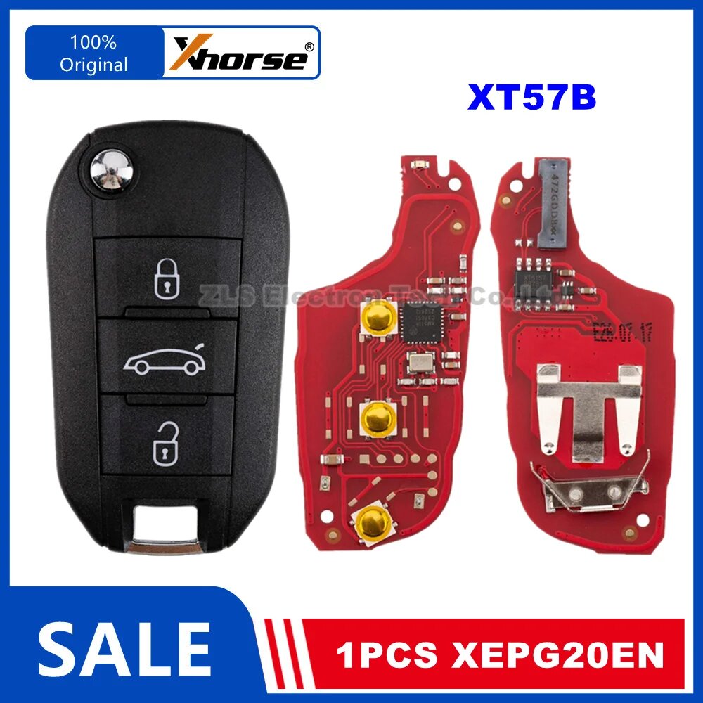 1 шт. XHORSE XEPG20EN Super Remotes с чипом XT57B Super, 3 кнопки, английская версия для VVDI