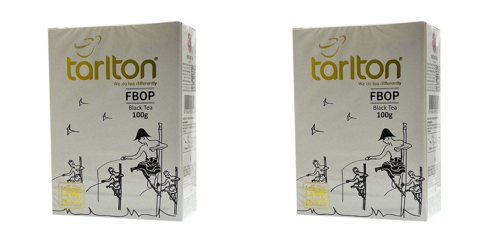 Tarlton Чай черный, фбоп, 100 г, 2 уп/