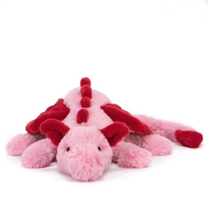 Игрушка мягкая "JELLYCAT" Малахия, дракон, 50 см, полиэфирное волокно