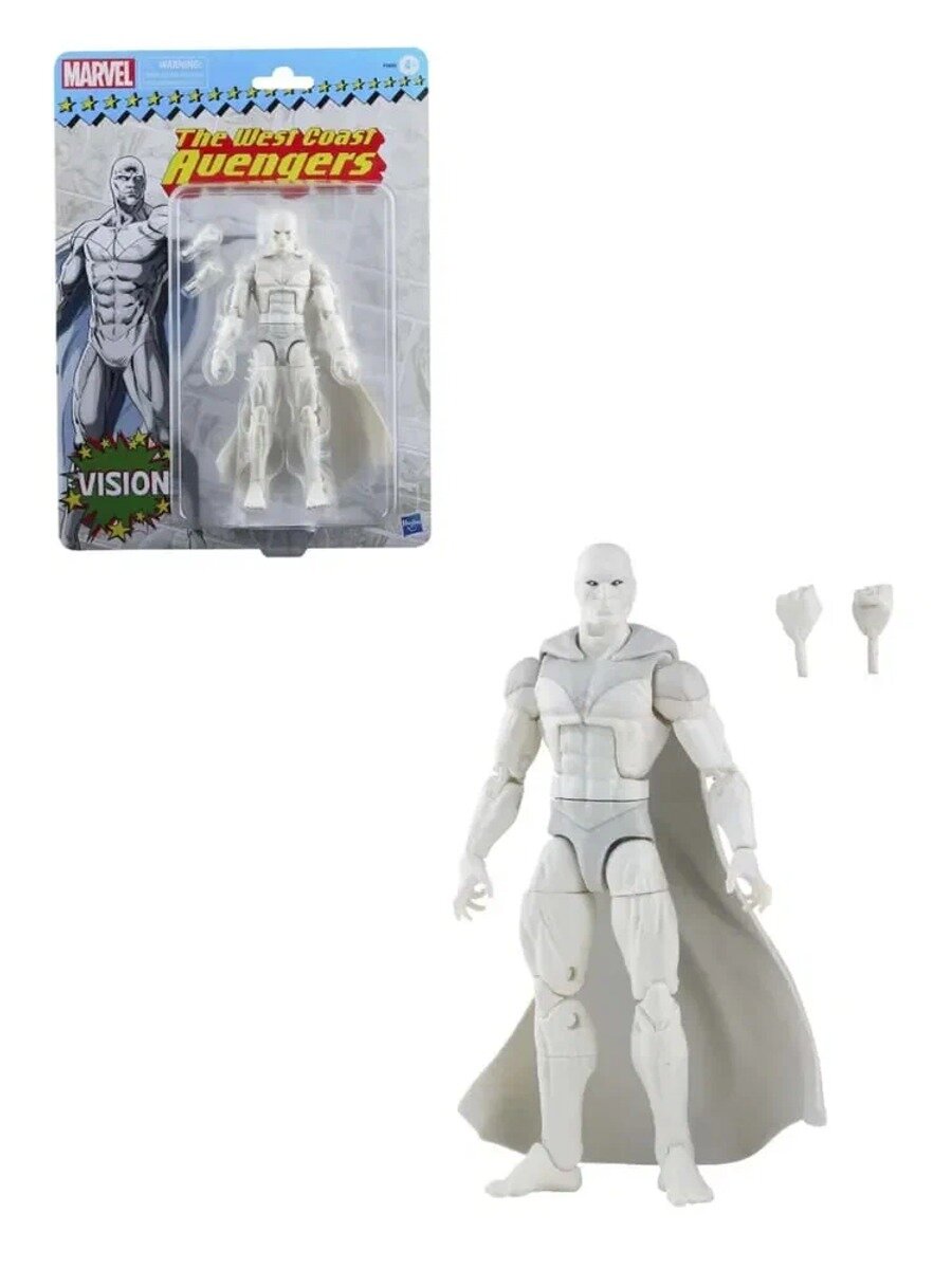 Фигурки игрушки Хасбро Marvel Legends 6 inch retro packaging Series Action Figures Vision-16cm; Марвел фигурки игрушки