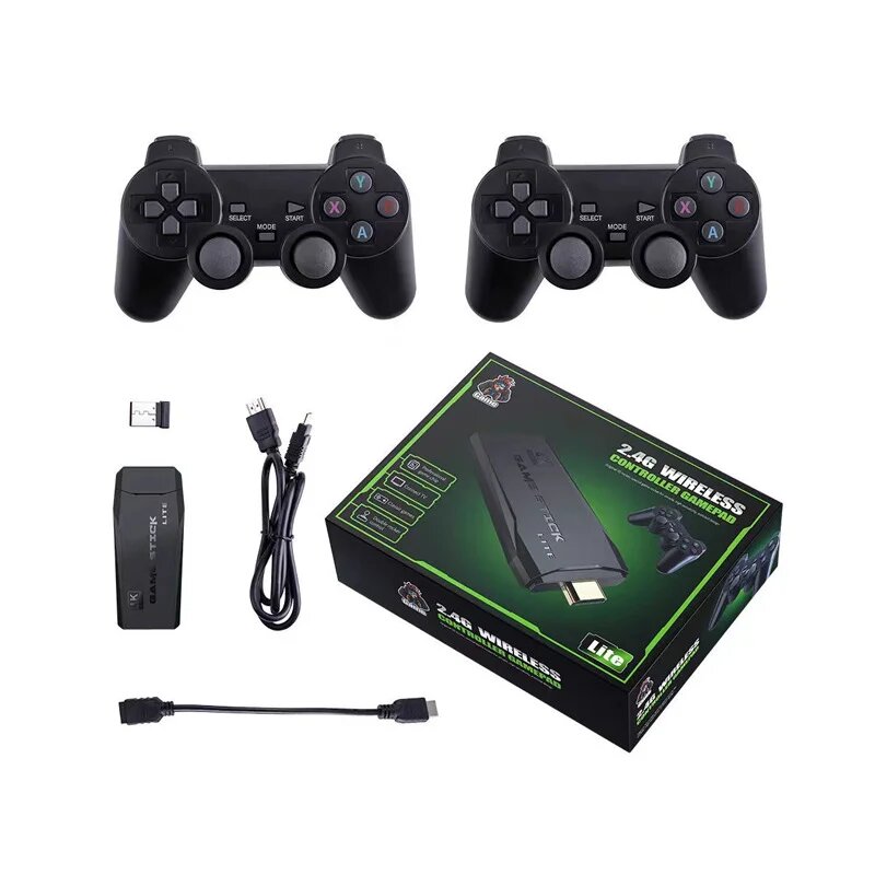 Ретро-консоль HTMCK HDMI с двумя беспроводными геймпадами