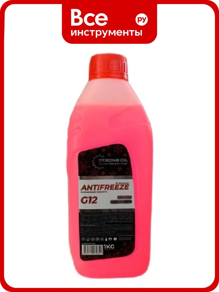 Антифриз STRONG OIL G12 Carbox RED канистра 1 кг 0401474731-SO