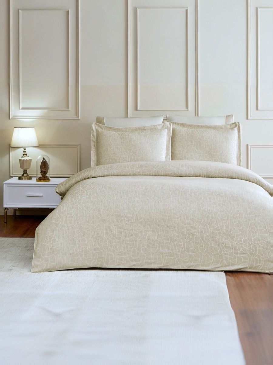 Постельное белье Tivolyo Home BELLA бежевый евро