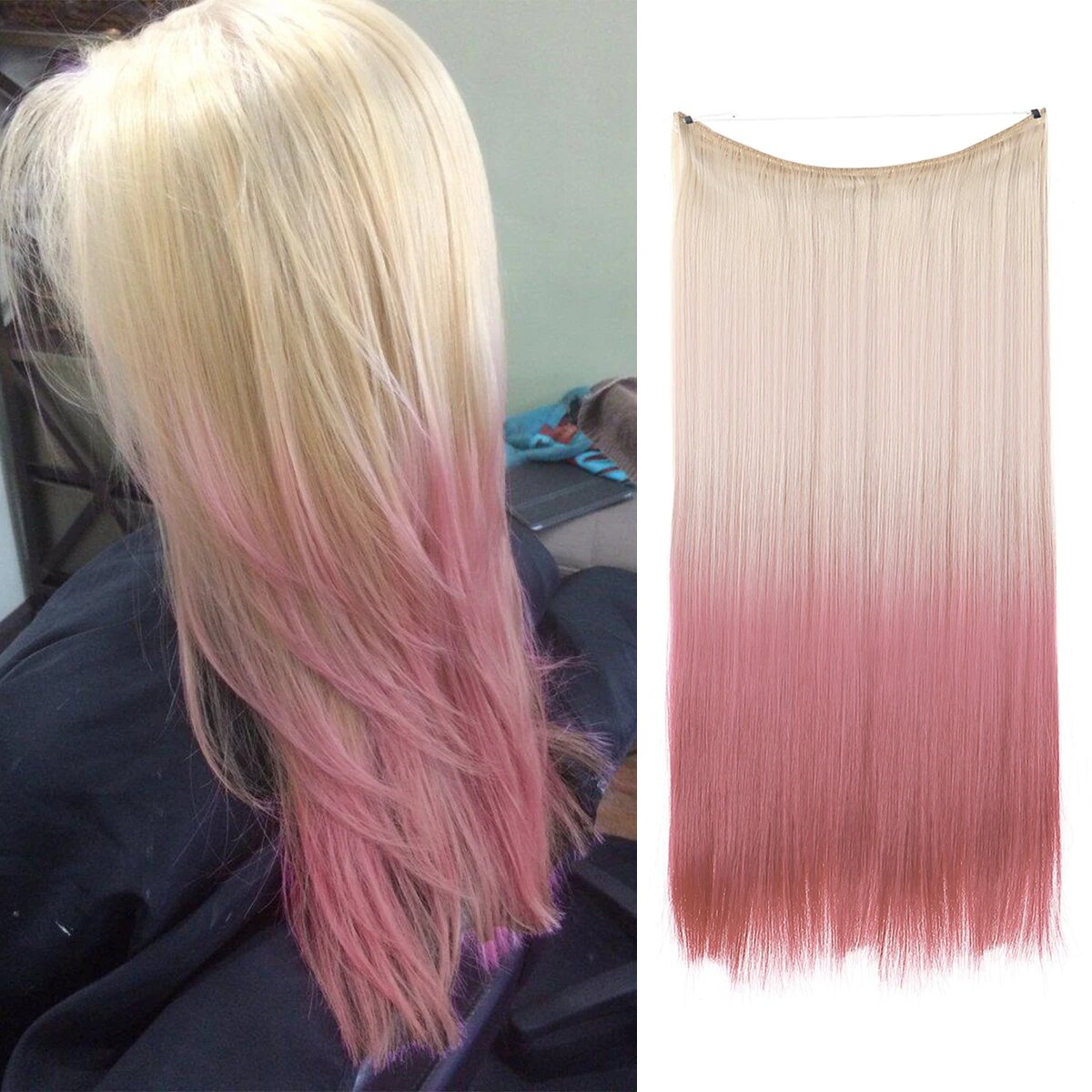Шиньон SARLA M02 16 дюймов 613T Nude pink