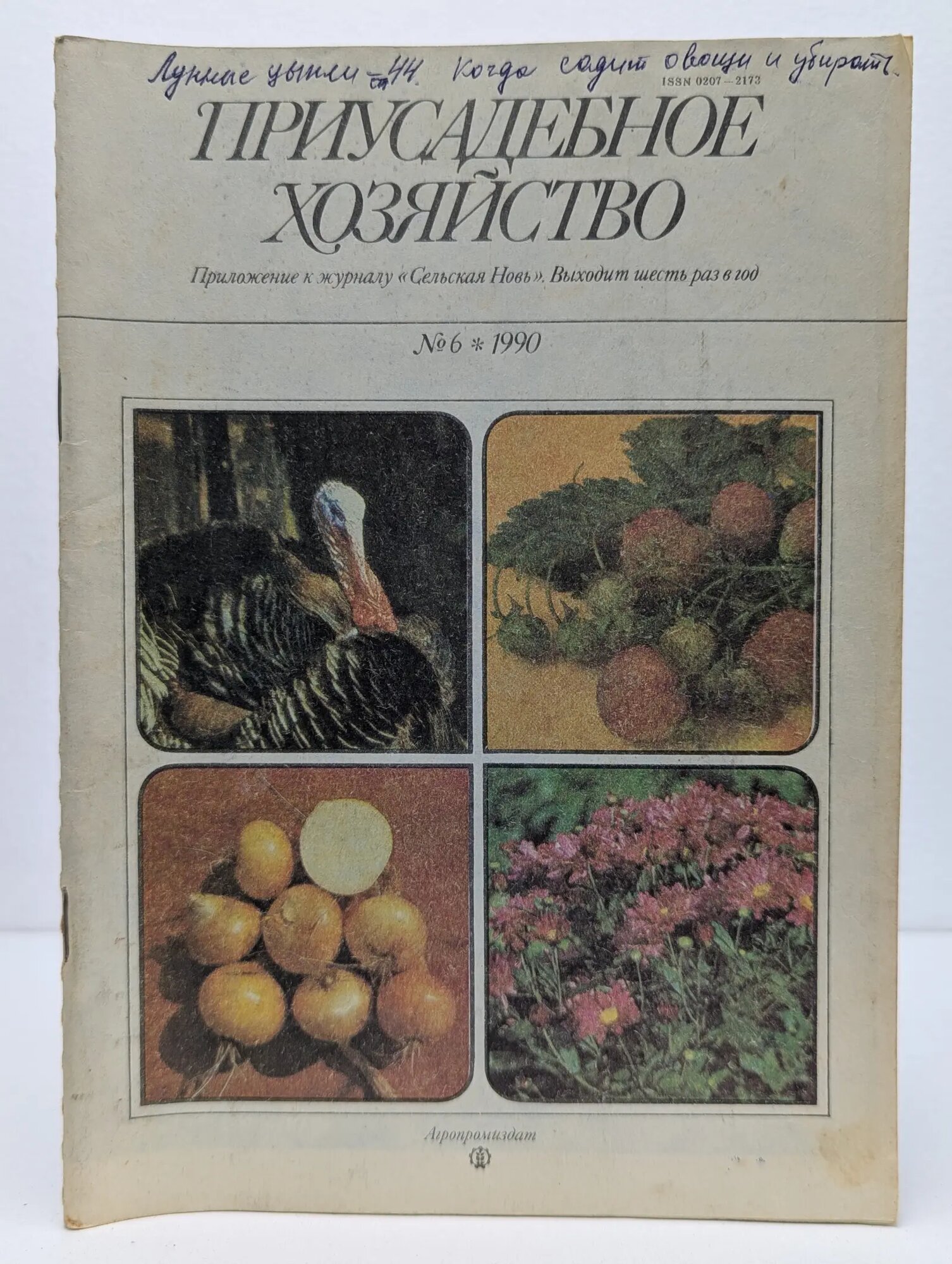 Приусадебное хозяйство. Выпуск № 6/1990 Сборник 1990