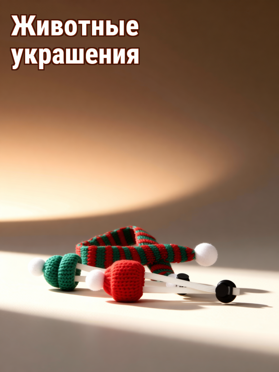 Набор Из 1 Штуки Шапочки Для Хомяков И Грёбанцев С Christmas Тематикой Размер 13 5x5 Cm