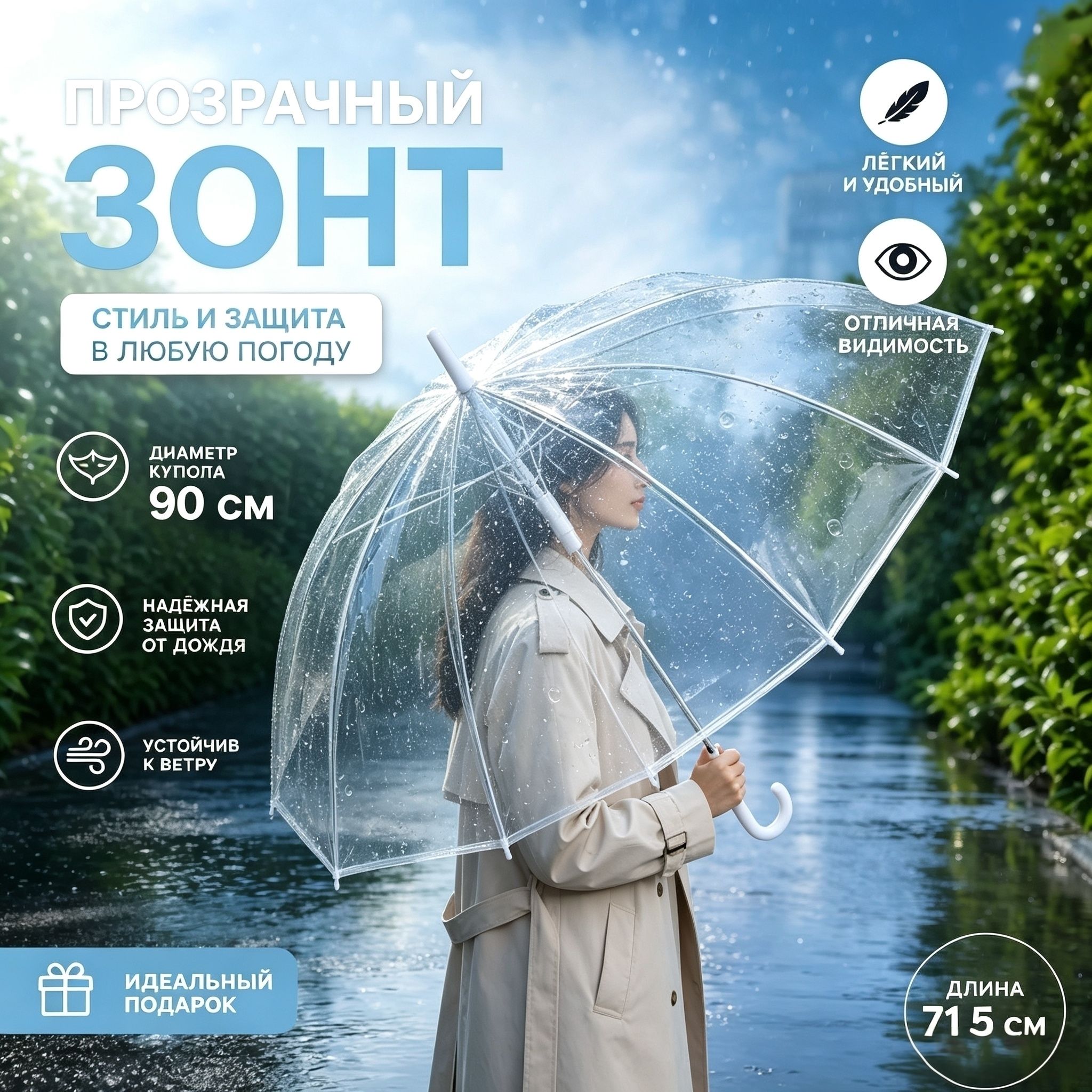 Зонт-трость