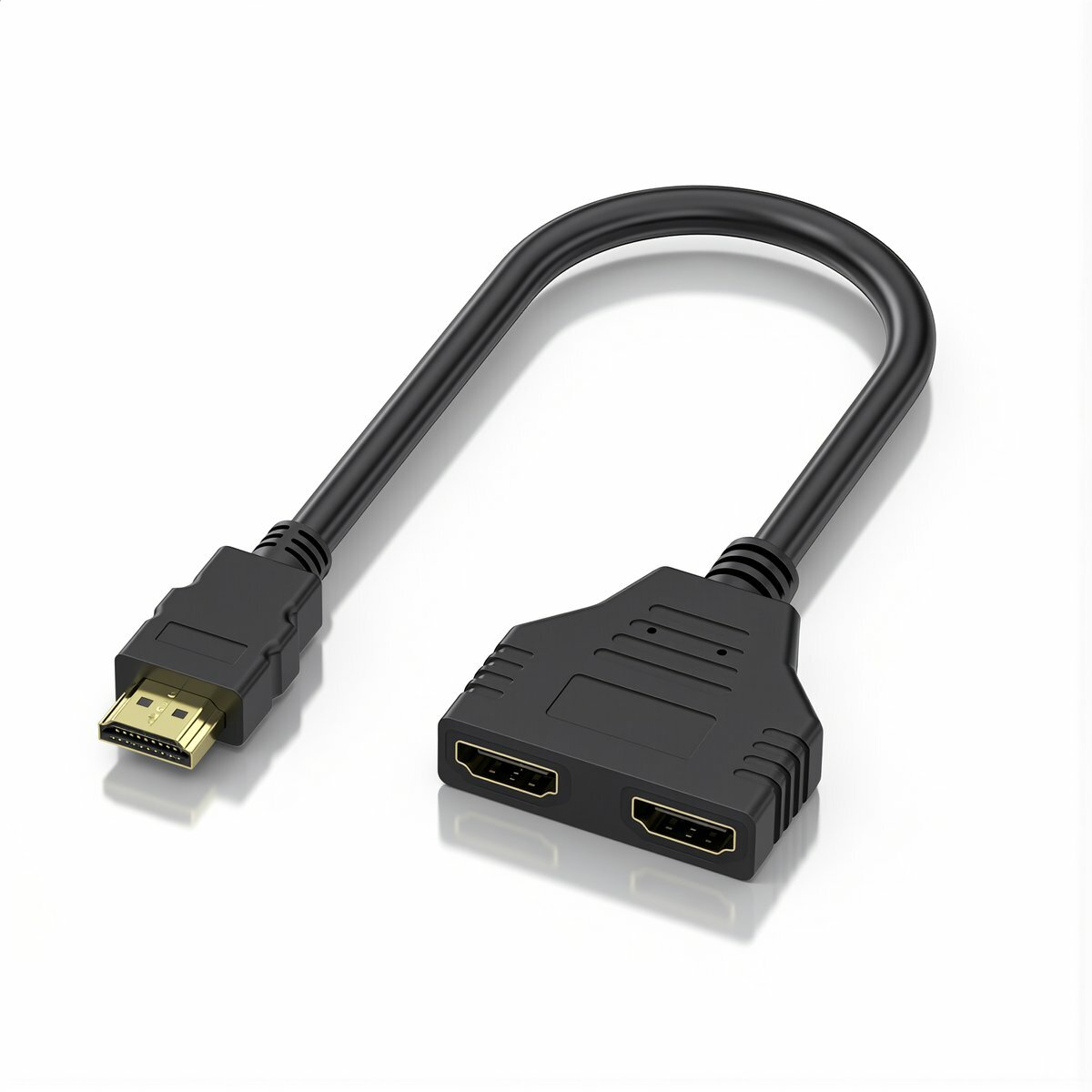Кабель разветвитель HDMI 1 на 2 версия 1.4 1080P для сотрудников офиса для подключения двух мониторов к одному рабочему компьютеру