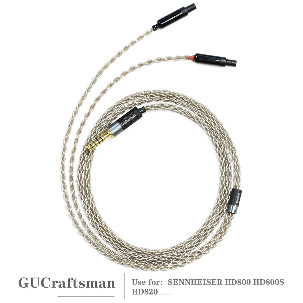 GUCraftsman 6N серебряный аудиокабель для Sennheiser HD800 HD800 S HD820 4.4mm Plug