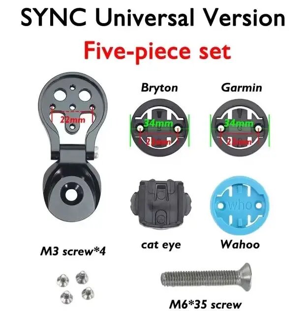 Крепление K-EDGE Garmin Wahoo syncros logo