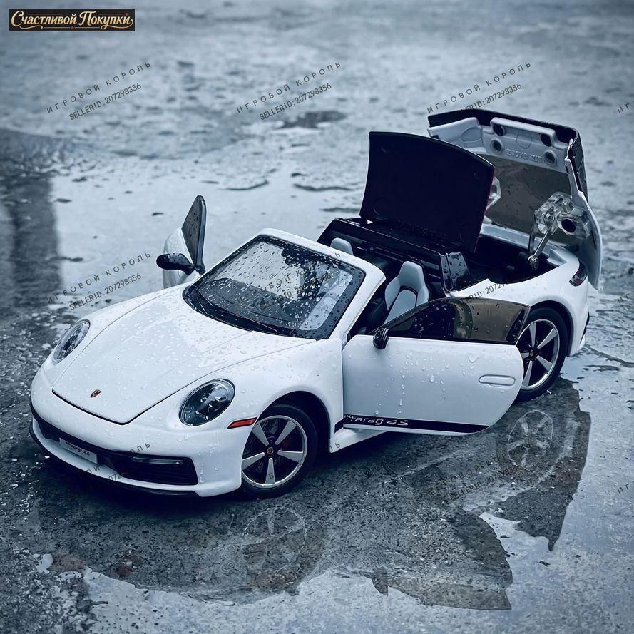 1:32 Porsche 911 Targa GT3 convertible roadster, модель сплава, детские игрушки-машины, Увлечение коллекционированием автомобилей
